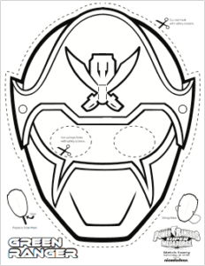 SUPER MEGA Power Rangers Printable - Coloring Masks - Life She Has