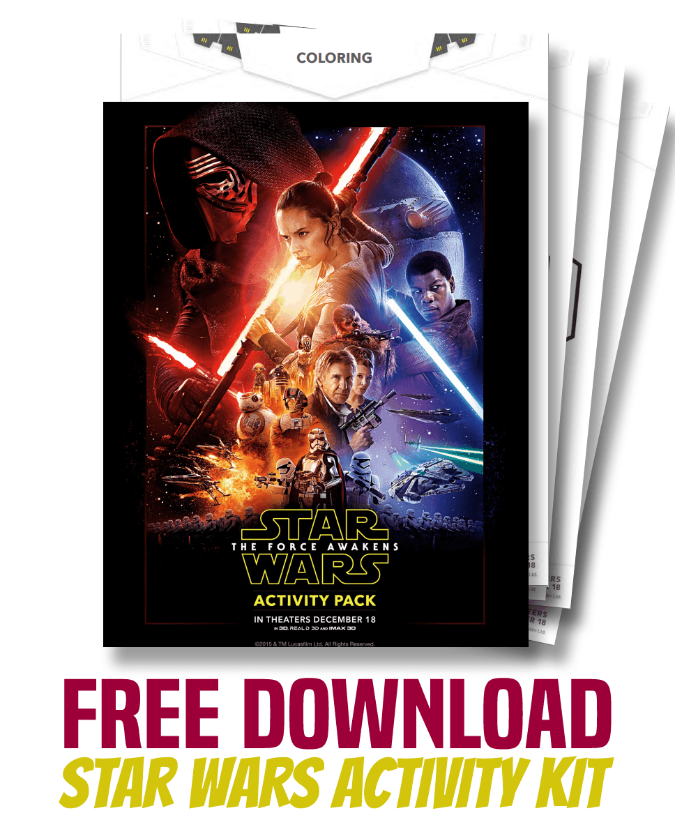 Free Printable - Star Wars: The Force Awakens Activity/Coloring Book ...