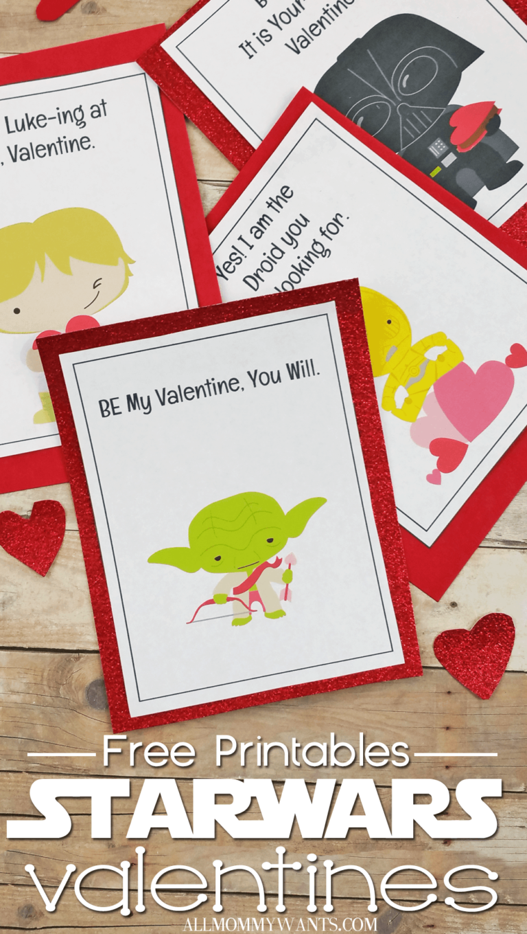 Free Printable Star Wars Valentines - Life She Has