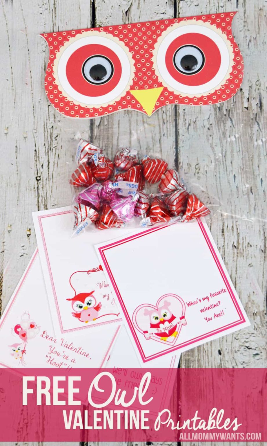 Print These Adorable Owl Valentines and Treat Bag Toppers! - Life She Has