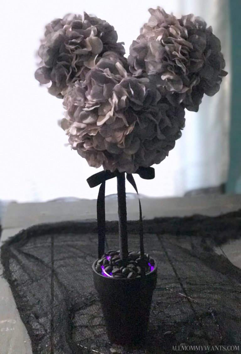 DIY - Haunted Mansion Inspired Hidden Mickey Topiary - Life She Has
