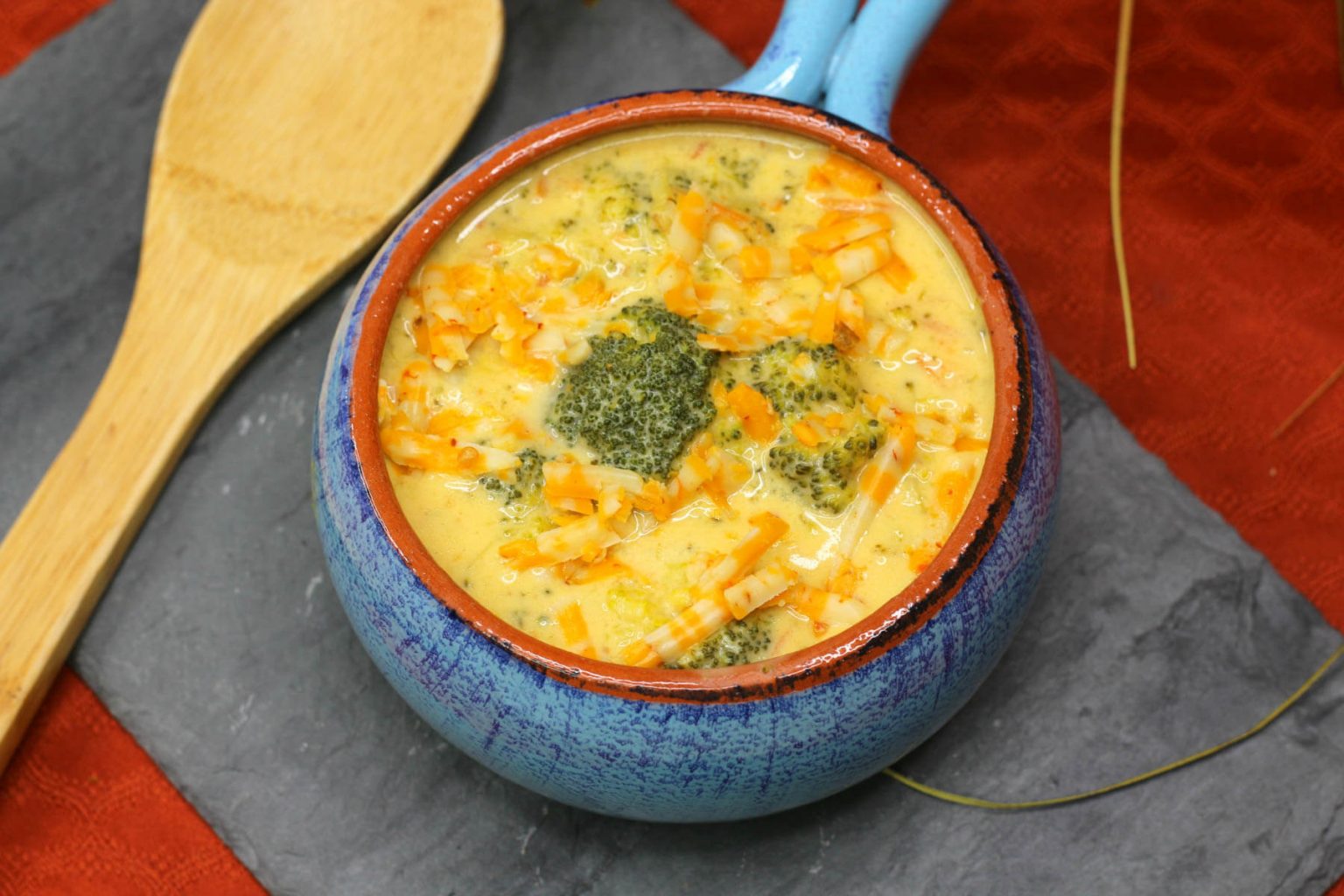 5 Alarm Broccoli cheddar soup - Life She Has