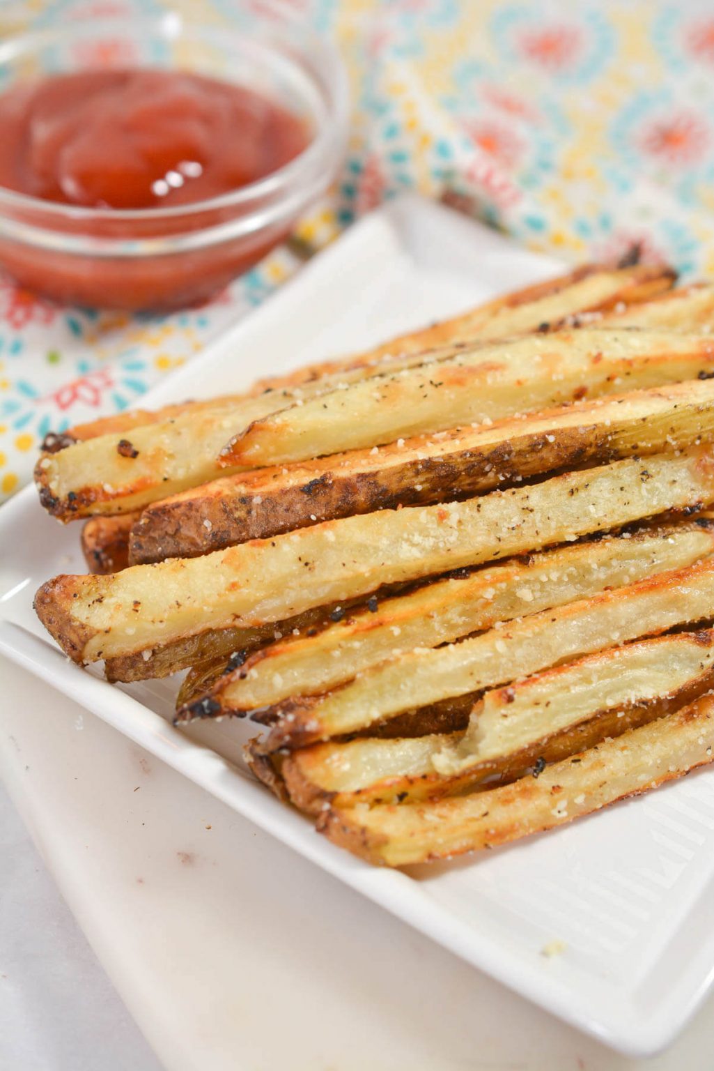 Baked Garlic Parmesan Fries - Life She Has